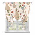 Beige Gourd Tie Up Curtains for Window, Thermal Insulated Balloon Shade ...