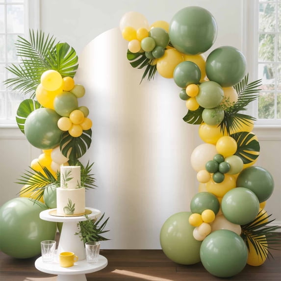 Beige Gradient Arch Backdrop Cover, 7.2FT, Countryside Farmhouse ...