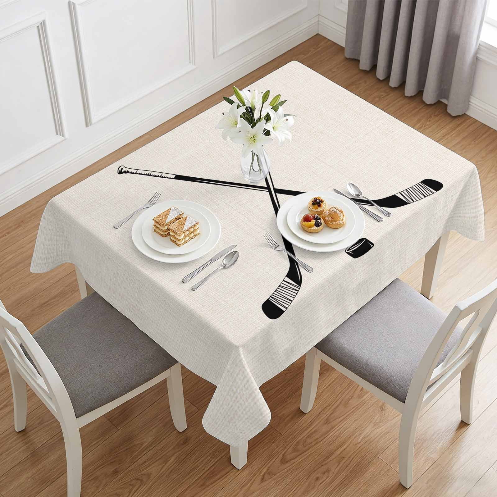 Beige Gradient Minimalist Table Cloth 60x84in, Waterproof Rectangle ...