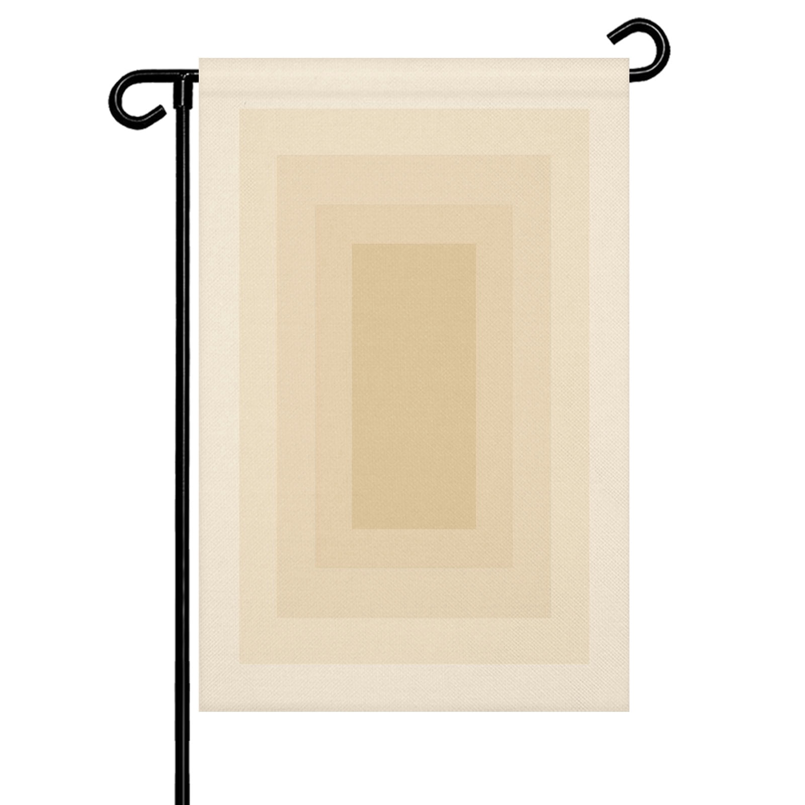 Beige Gradient Squares Garden Flag 28x40 Inch Softness Layers Zen ...