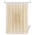 Beige Gradient Squares Shower Curtains for Bathroom, Softness Layers ...