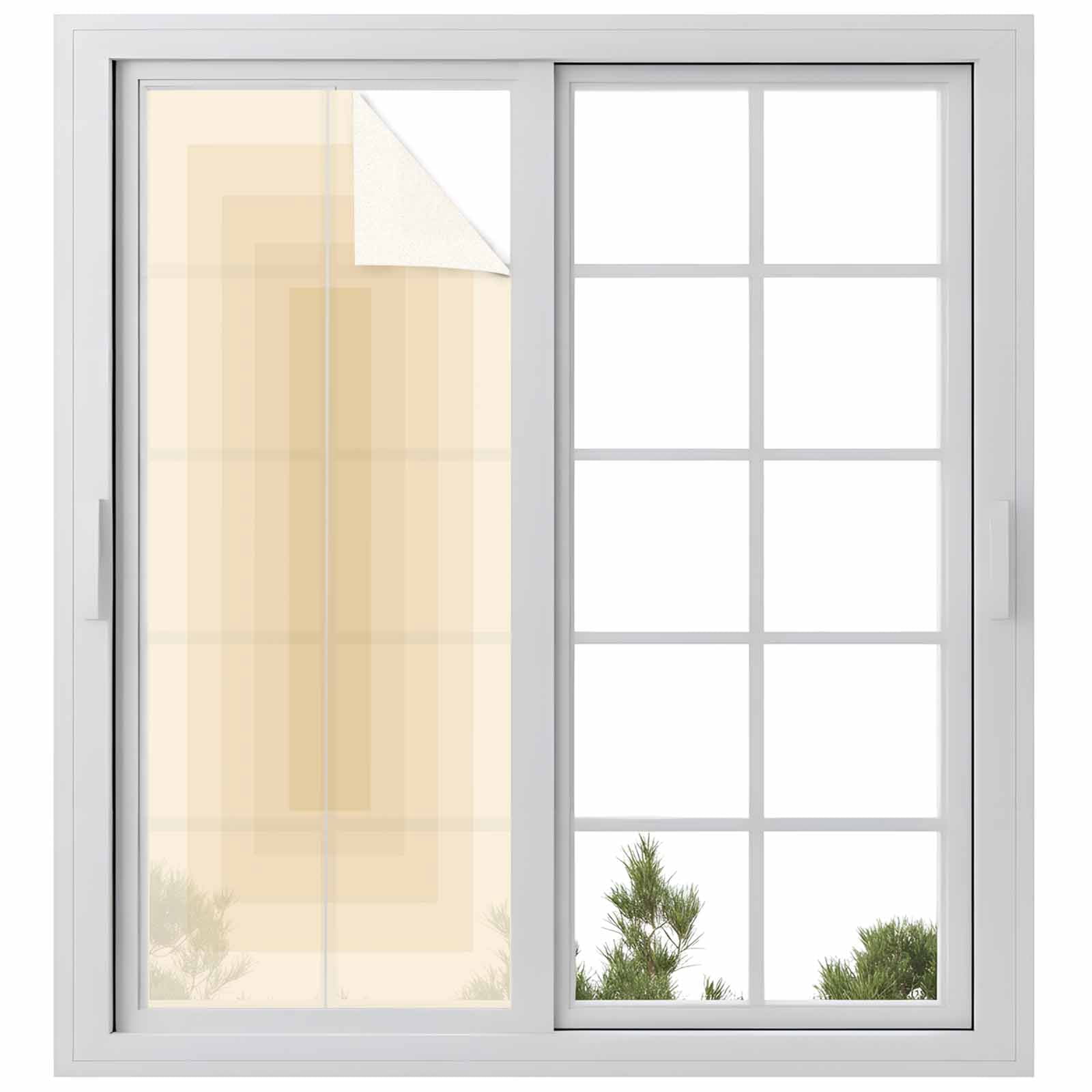 Beige Gradient Squares Window Privacy Film Softness Layers Zen ...