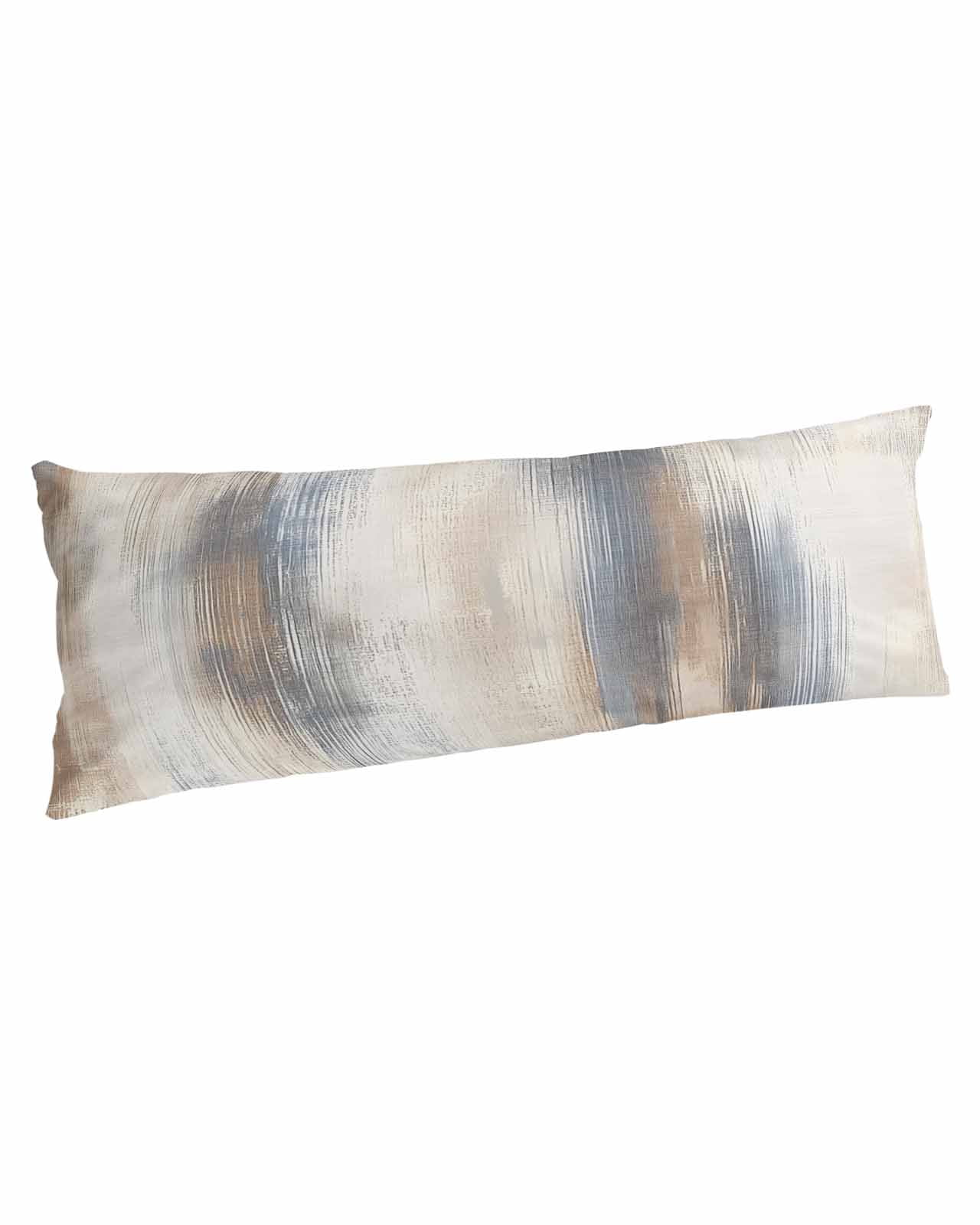 Beige Gray Body Pillow Covers, Abstract Grunge Mottled Neutral Texture ...