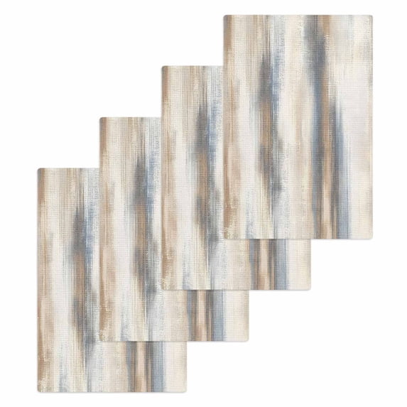 Beige Gray Kitchen Dish Towels for Drying Dishes Set of 4, Abstract ...