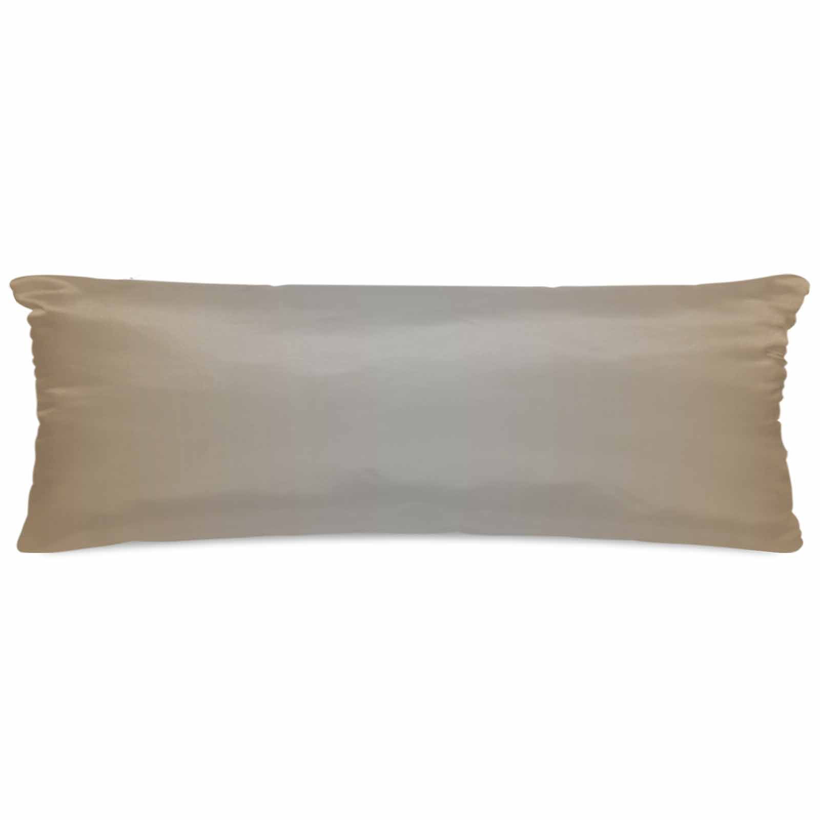Beige Gray Ombre Pillow Cases Body Size, Smooth Satin Pillowcase for ...