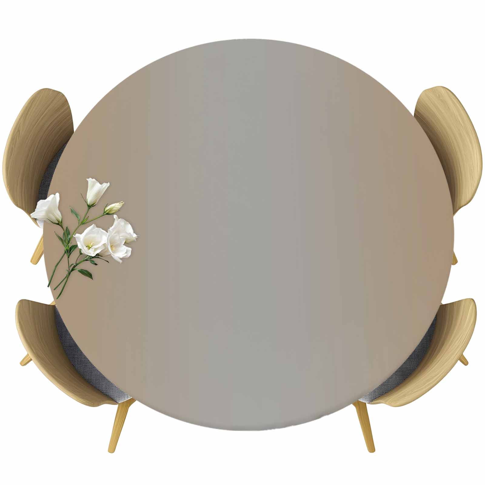 Beige Gray Ombre Round Tablecloth 36-44 Inch Round Fitted Table Cloth ...