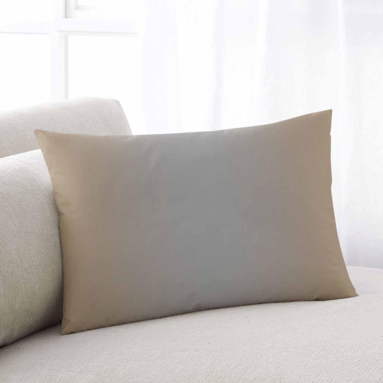 Beige Gray Ombre Standard Size Pillow Cover, Pillowcase Protectors with ...