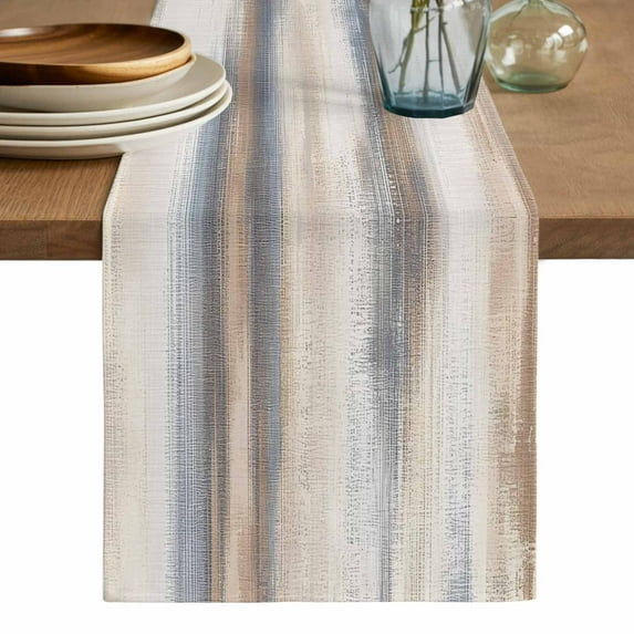 Beige Gray Table Runner, Abstract Grunge Mottled Neutral Texture ...