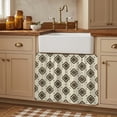 Beige Green Boho Cabinet Curtains 28"W x 35L, Farmhouse Ethnic Tribal ...