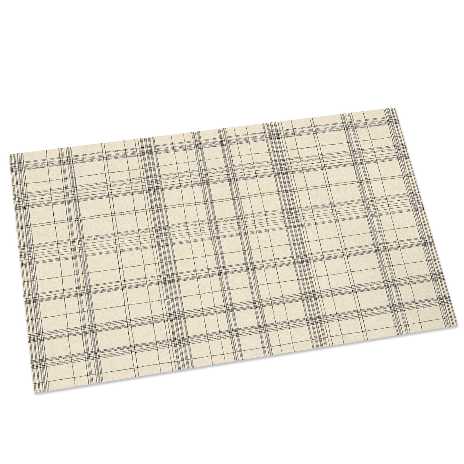 Beige Grid Gingham Door Mat 16x24 Inch Abstract Modern Minimalist Gray ...