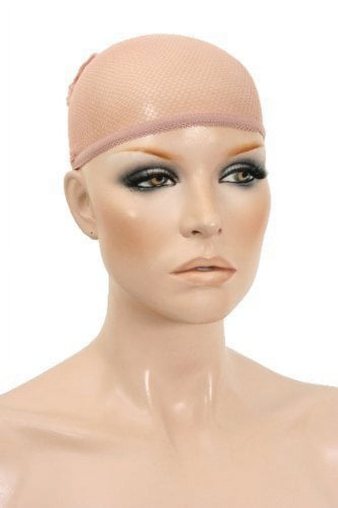 Beige Hair Wig Weaving Stretchable Net Mesh Fishnet Elastic OPEN Cap ...