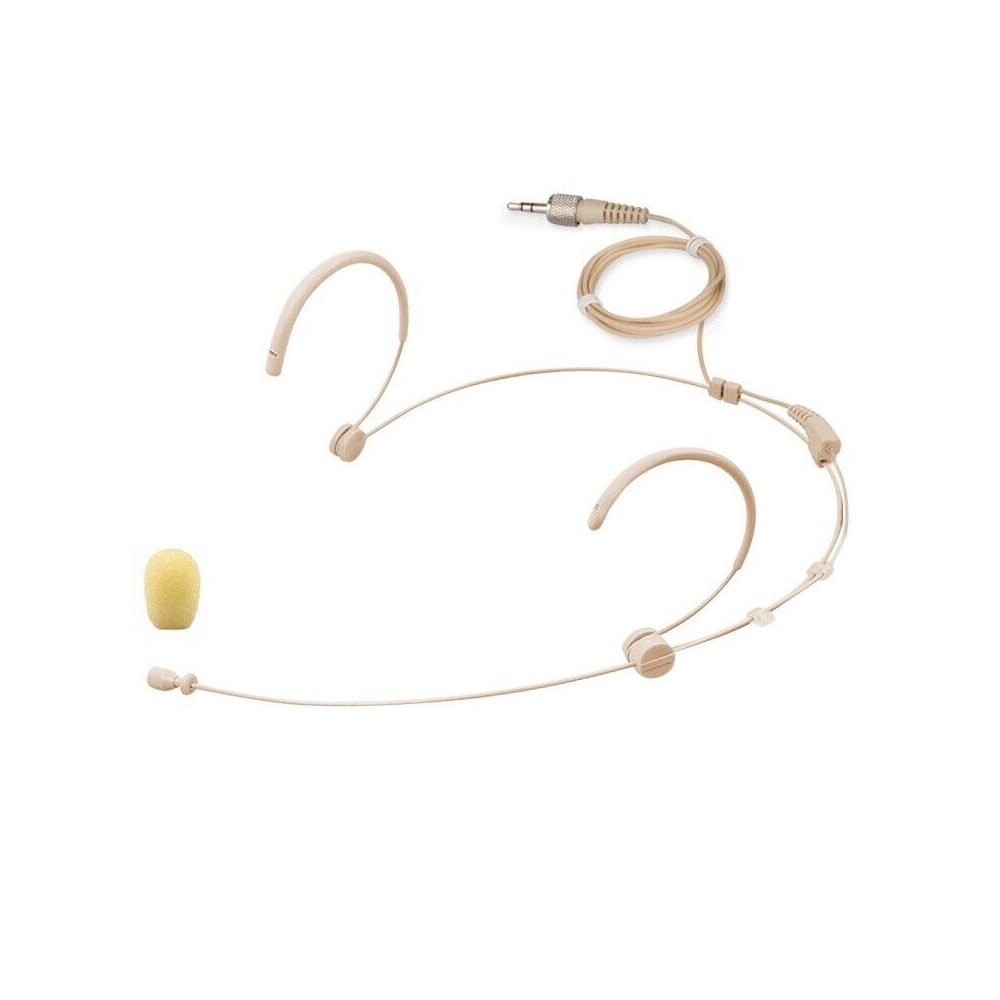 Beige Headset Microphone,Omnidirectional Condenser Headworn Mic for ...