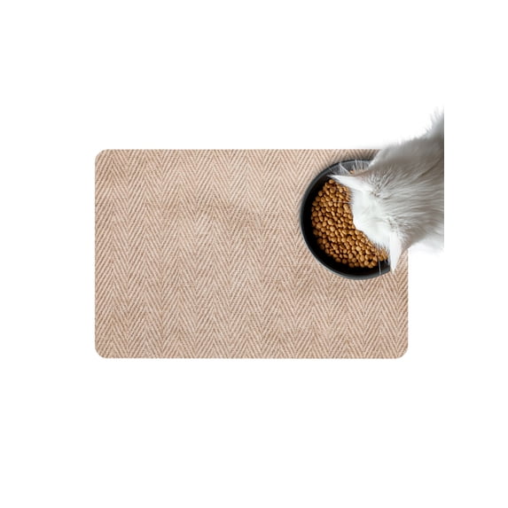 Beige Herringbone Doormat Non Slip Diatomaceous Earth Door Mat ...