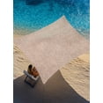 Beige Herringbone Sun Shade Sail 6.5' x 10', Modern Minimalist Woven ...
