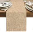 Beige Khaki Solid Cotton Linen Table Runner Minimalist Cloth Oatmeal ...