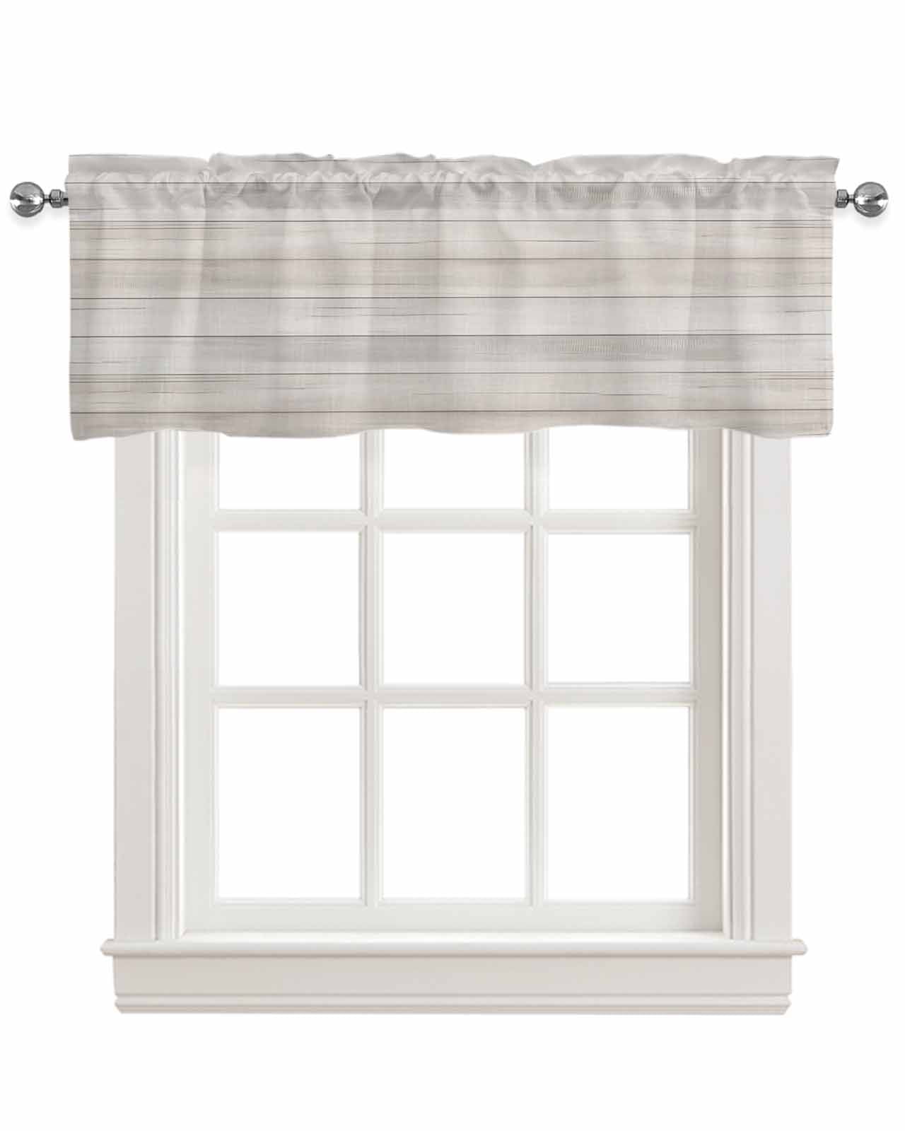 Beige Kitchen Valances for Windows Farmhouse Linen Window Valance ...