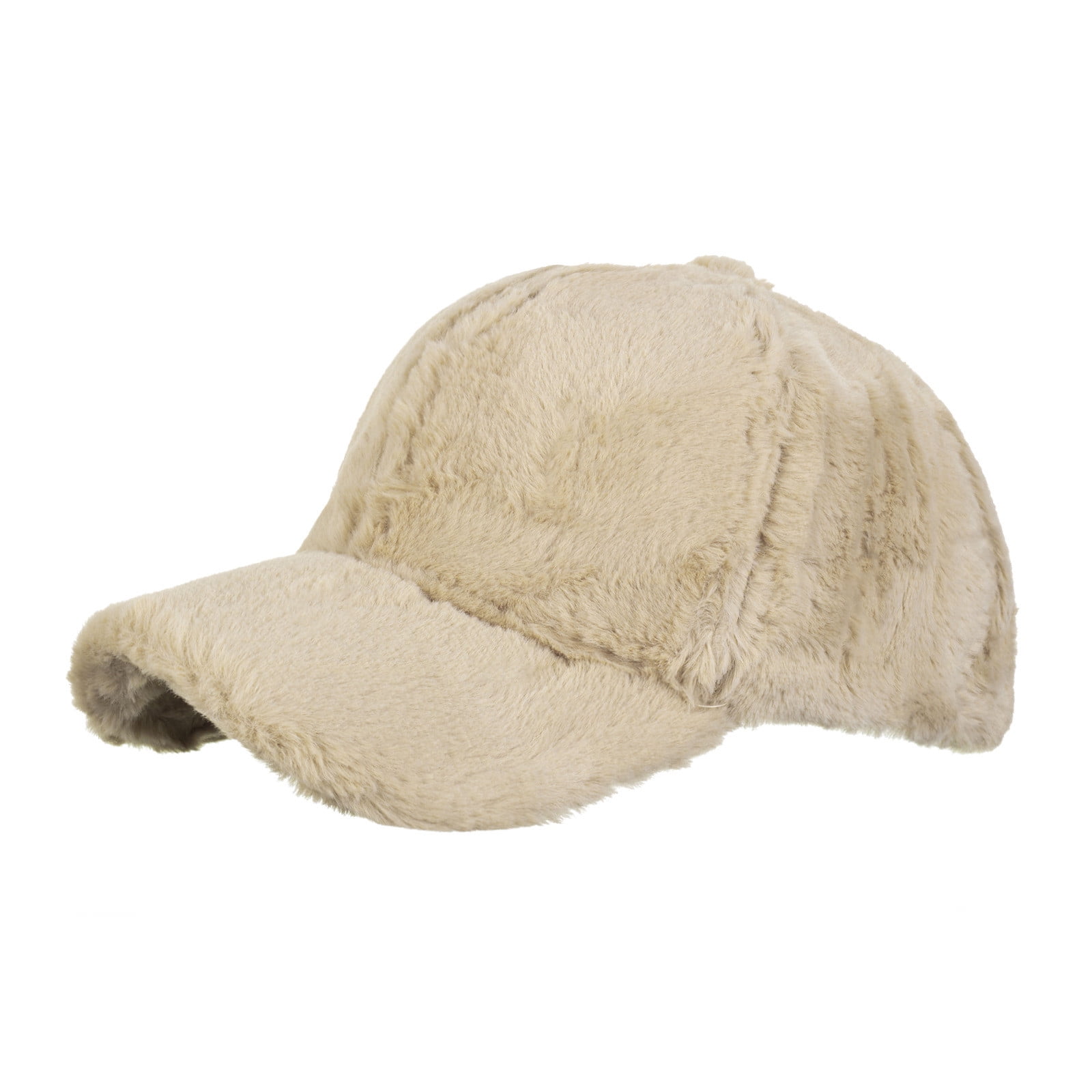 Beige Ladies Classic Baseball Cap Adjustable Structured Hat With Curved ...