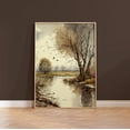 Beige Landscape Boho Nature Wall Art Unframed Paper Print - Walmart.com