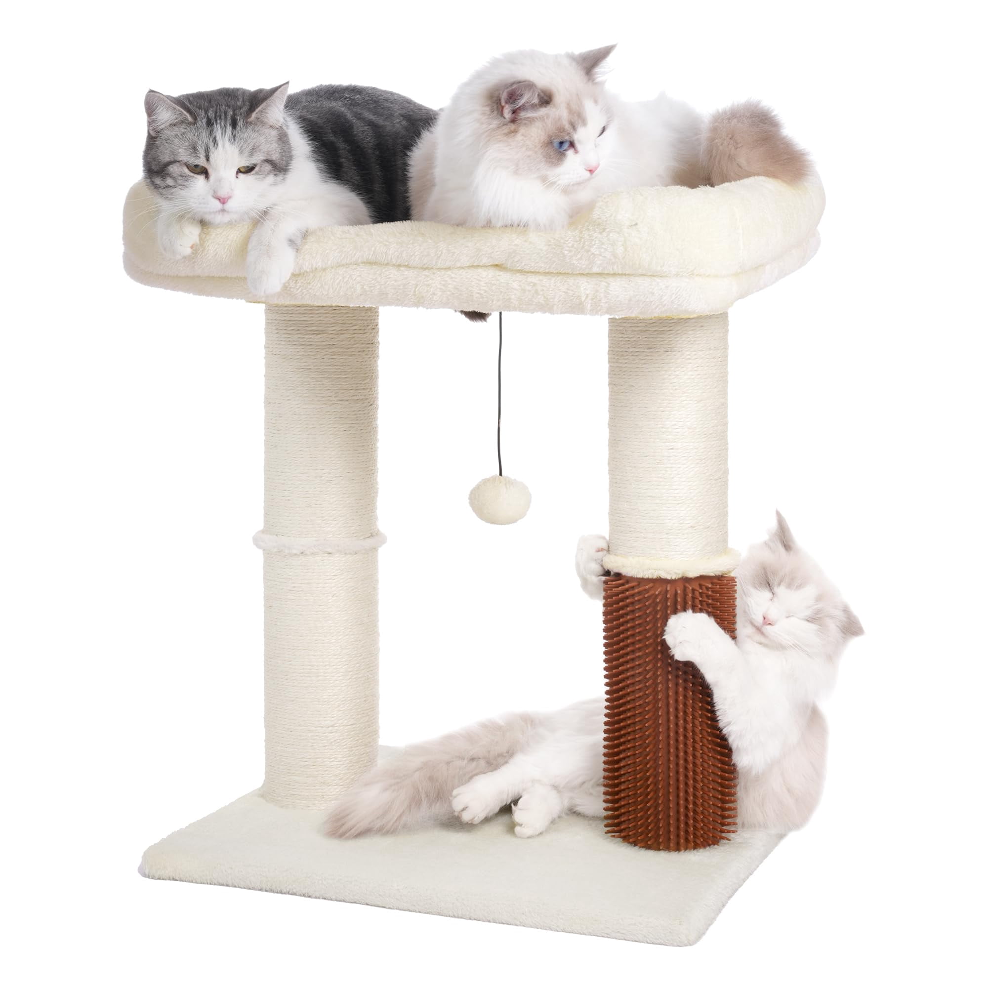 Beige Large Cat Tree Tower For Indoor Cats - Walmart.com