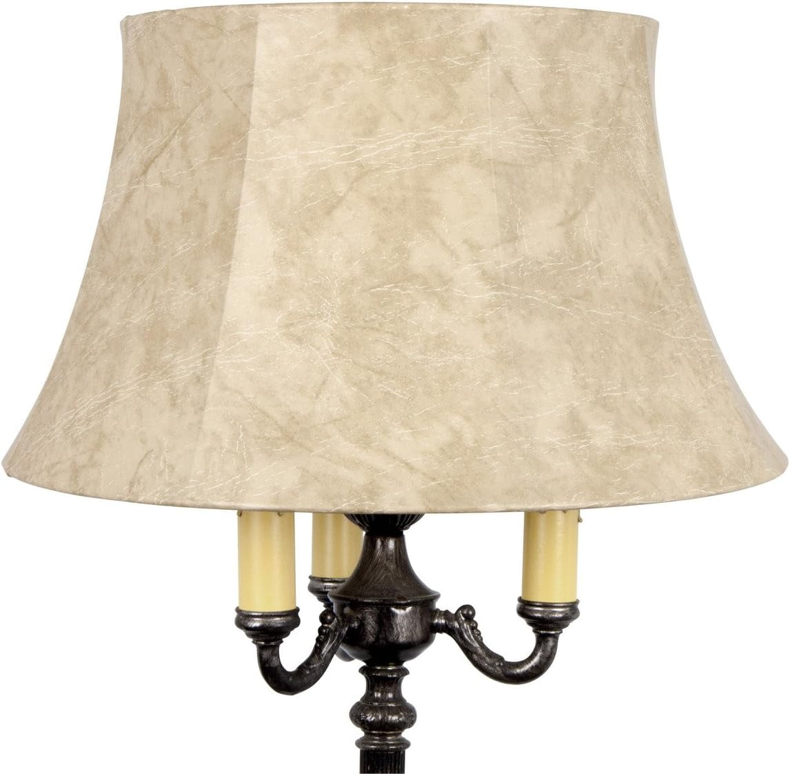 Beige Leatherette 19 Inch Floor Lamp Shade Replacement - Walmart.com
