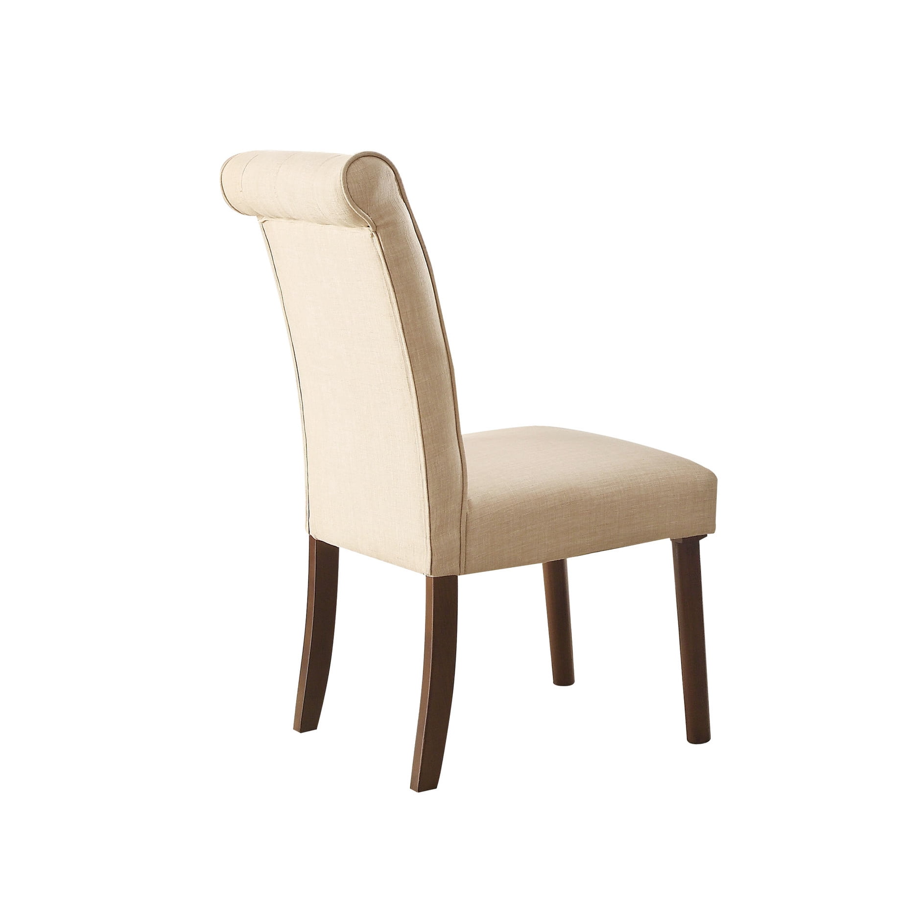 Beige Linen Parson Chairs | Button Tufted, Suitable for Kitchen ...