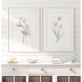 Beige Magnolia Tulip Botanical Wall Art Set 2 Unframed Paper Print ...