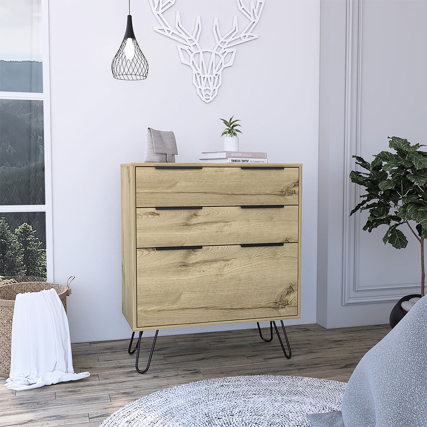 Beige Main Color - Ball Bearing Glides Drawers - Bedroom Furniture ...