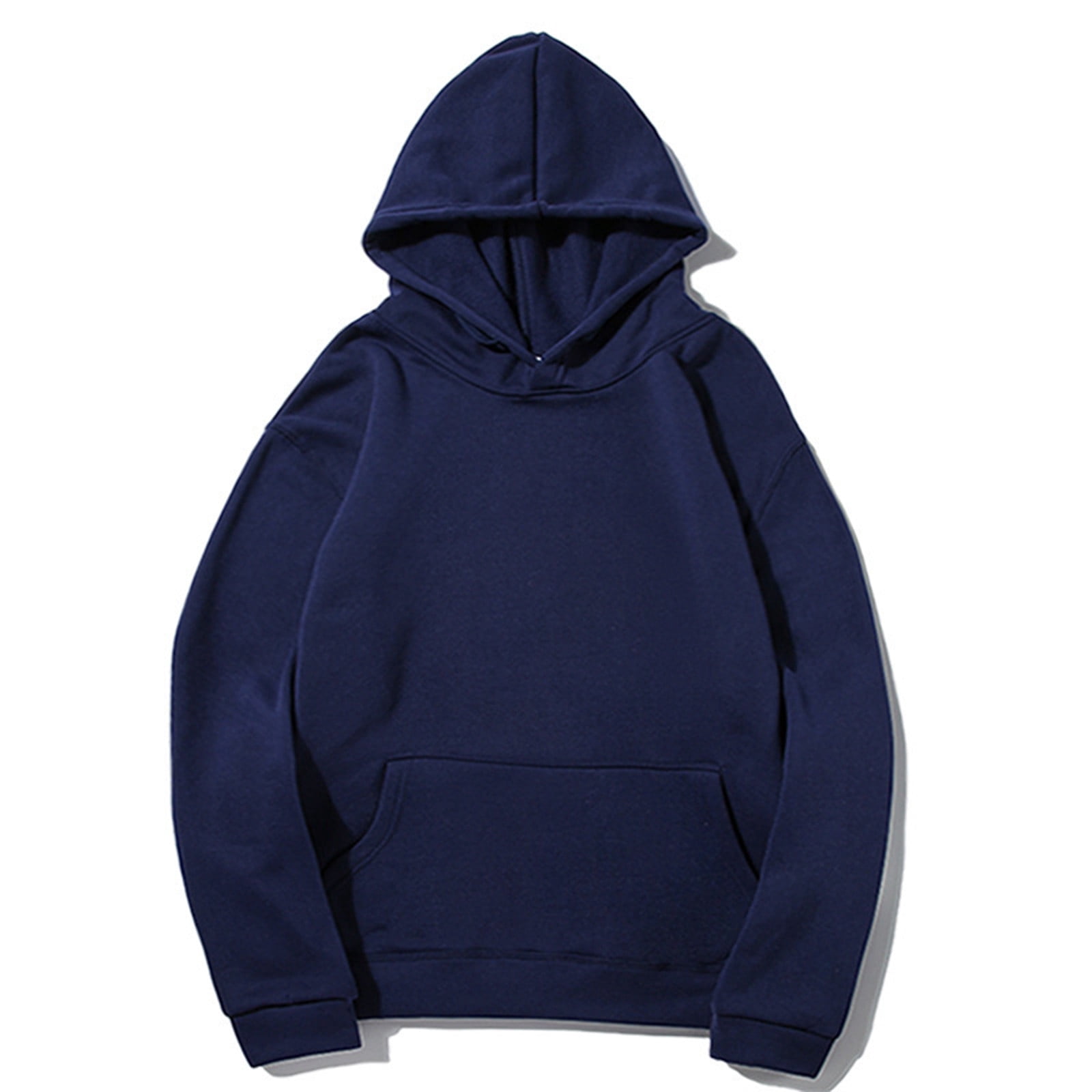 Beige Mens Hoodies Fall Athletic Long Sleeve Sweatshirt Casual Solid ...