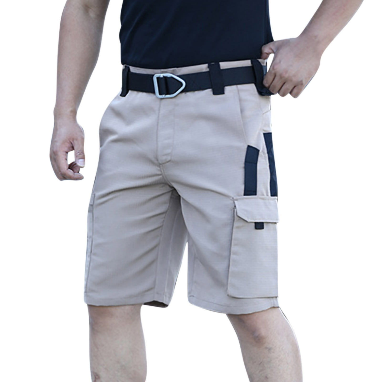 Beige Mens Shorts Work Wild Cargo Going Out Trousers Pants Shorts for ...