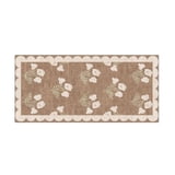 Beige Microfiber Bathroom Mat, Washable Non Bath Rug, Absorbent Fine ...