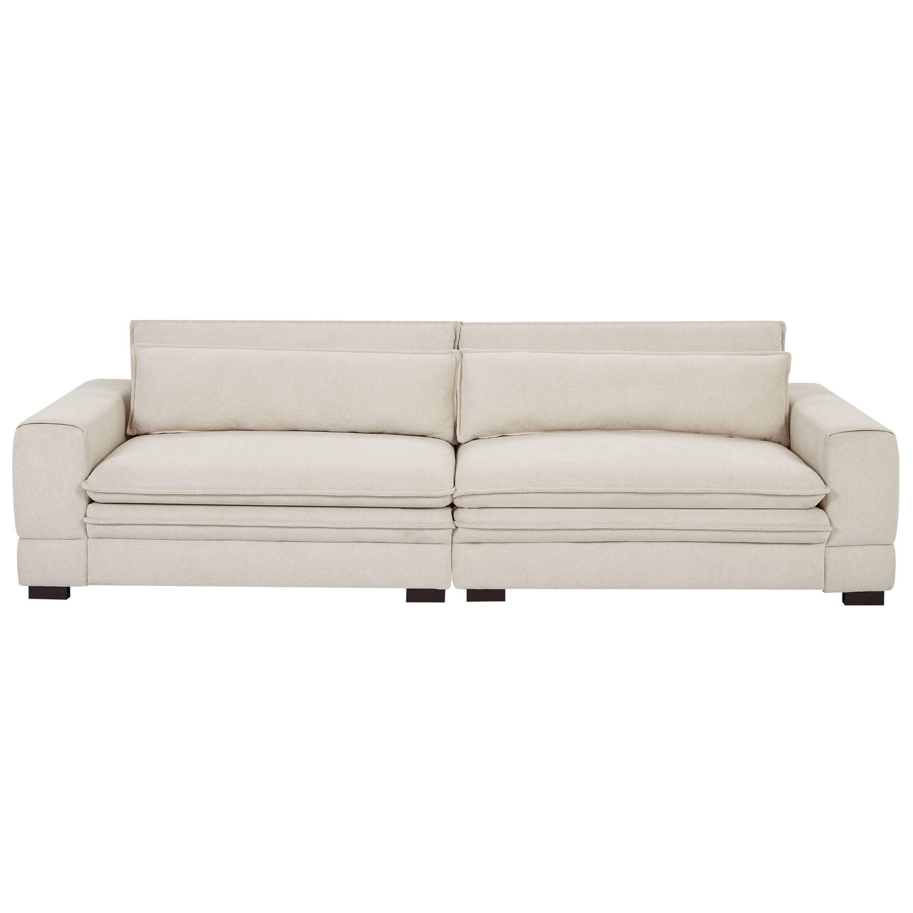 Beige Mid-Century Sofa+Luxurious Look”-“Modern Decor Style+Instant ...