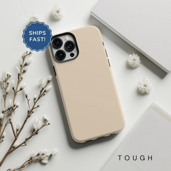 Beige Minimalist MagSafe Phone Case | Neutral Aesthetic Cover for ...