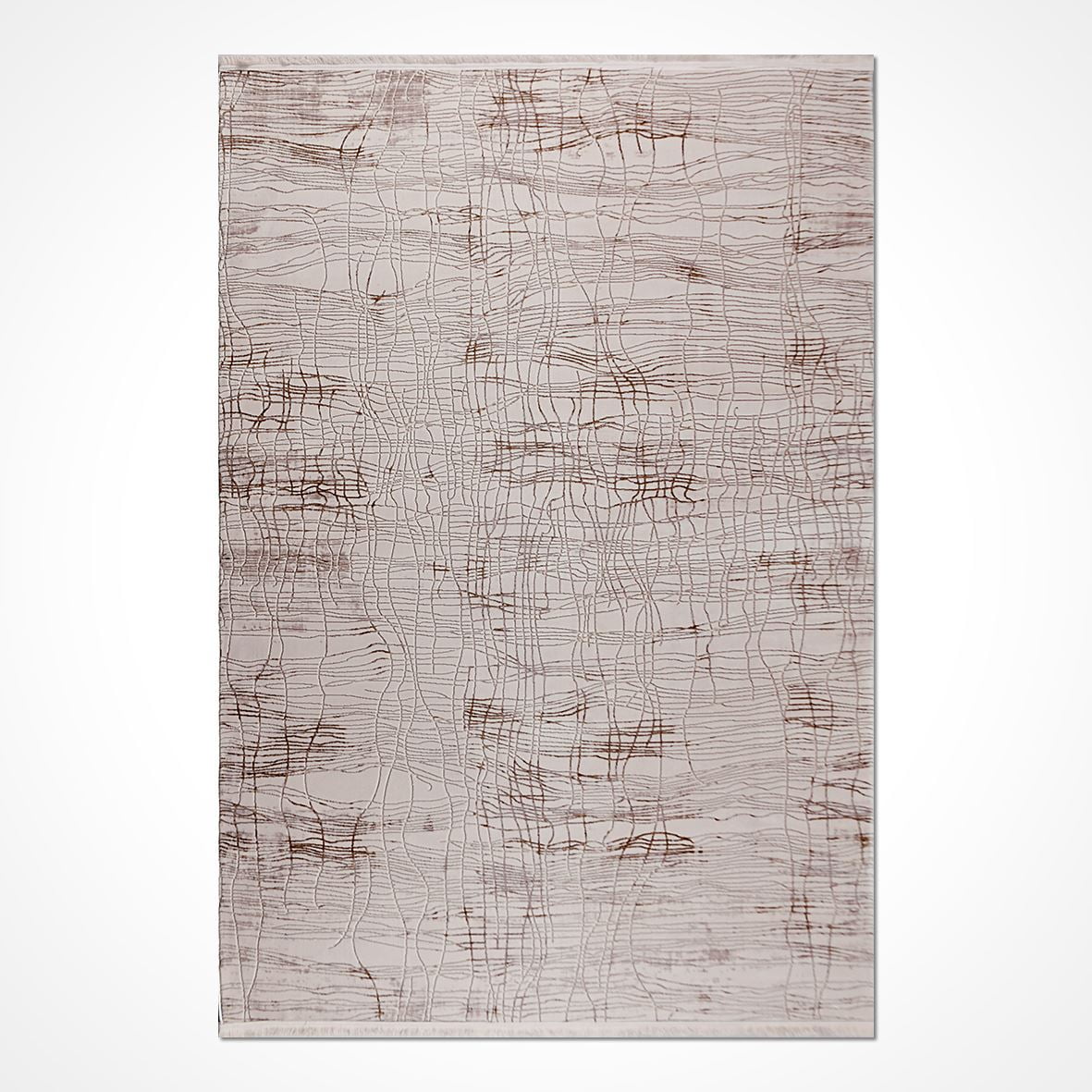 Beige Modern Acrylic Area Rugs for Living Room Jacquard Textured Modern ...