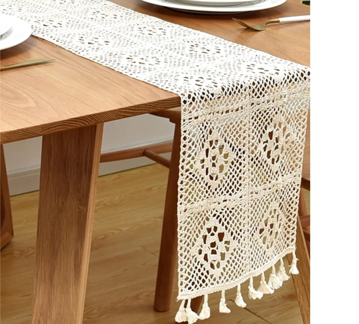 Beige Night Stand Table Top Cloth Dresser Scarf Runners and Toppers for ...