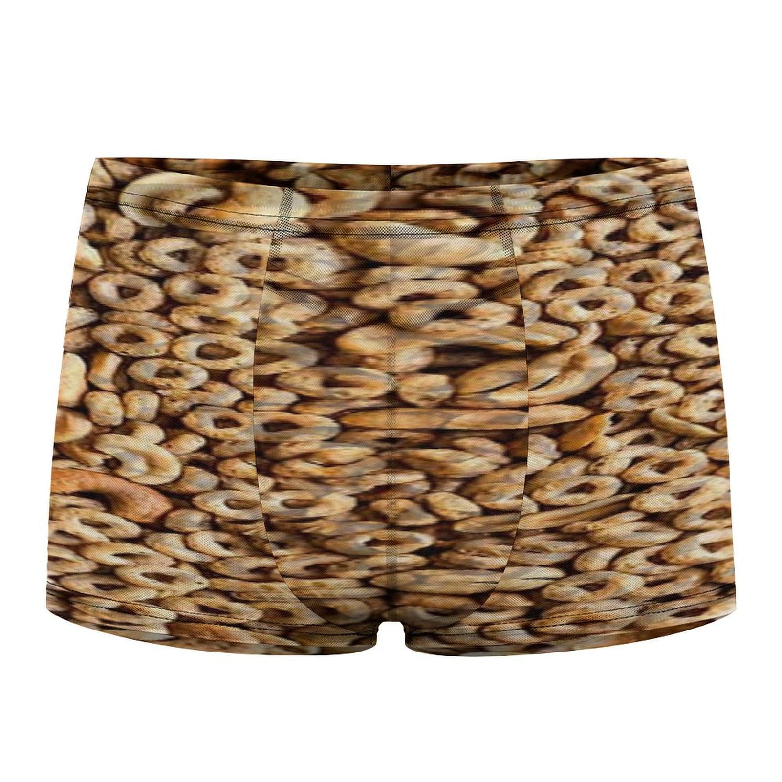 Beige Oat Cereal for A Healthy Cereal Men's Mesh Boxer Briefs Cooling ...
