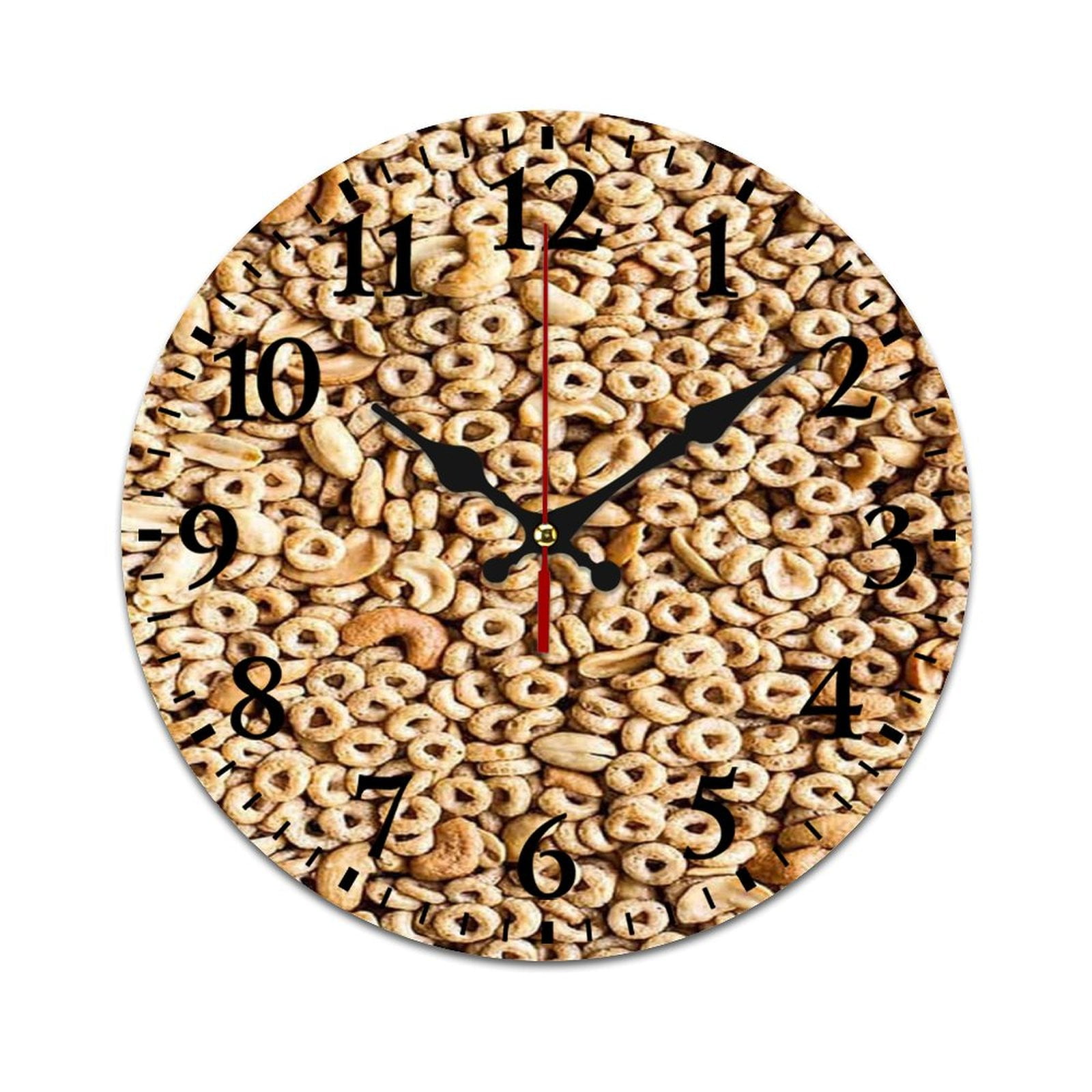 Beige Oat Cereal for A Healthy Cereal Wall Clock Modern Design Clocks ...
