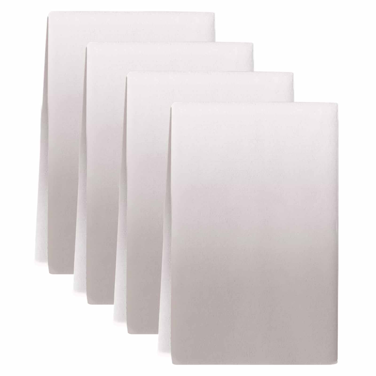 Beige Ombre Kitchen Towels Set of 4, White Gradient Modern Abstract Art ...