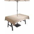 Beige Ombre Table Cloth Rectangle Outdoor Tablecloth, Modern Gradient ...