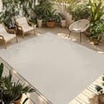 Beige Outdoor Rug, White Swan Non-Slip Area Rugs Carpet Breathable ...