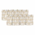 Beige Palm Tree 2 Panels Kitchen Valance, Summer Tropical Country ...