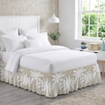 Beige Palm Tree Bed Skirt California King Size 18 Inch Drop, Summer ...