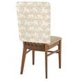 Beige Palm Tree Chair Back Covers Set of 6 Summer Tropical Country ...