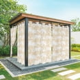 Beige Palm Tree Outdoor Curtains for Patio, Summer Tropical Country ...