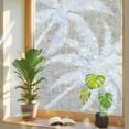 Beige Palm Tree Window Privacy Film, Summer Tropical Beach Country Tree ...