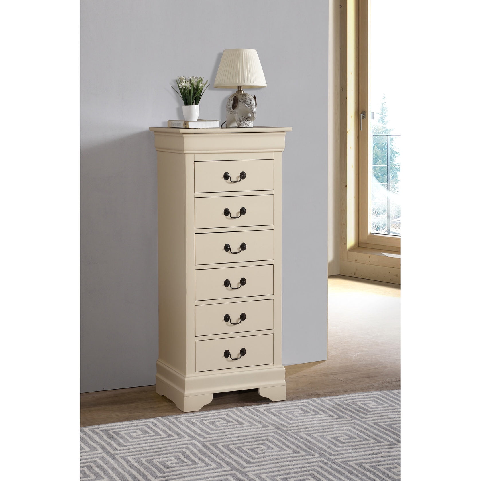 Beige Particle Board Lingerie Storage / Curved Mouldings Design ...