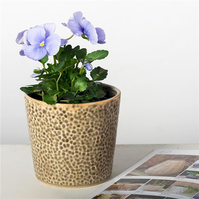 Beige Pebbled Look Planter - Walmart.com