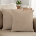 Beige Pillow Covers Set of 2, Country Vintage Farmhouse Minimalist ...