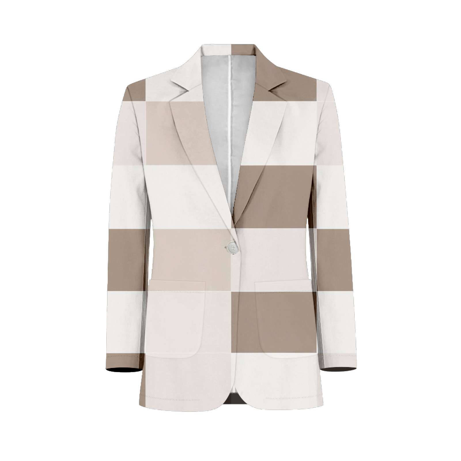 Beige Pixel Art Print Mens Suits Shawl Collar Slim Fit Suit Mens Groom ...
