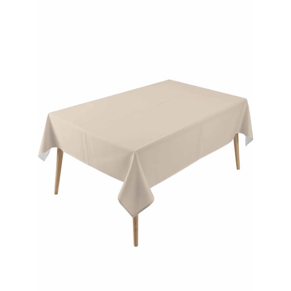 Beige Pure Color Rectangle Tablecloth, Aesthetics Contemporary Modern ...