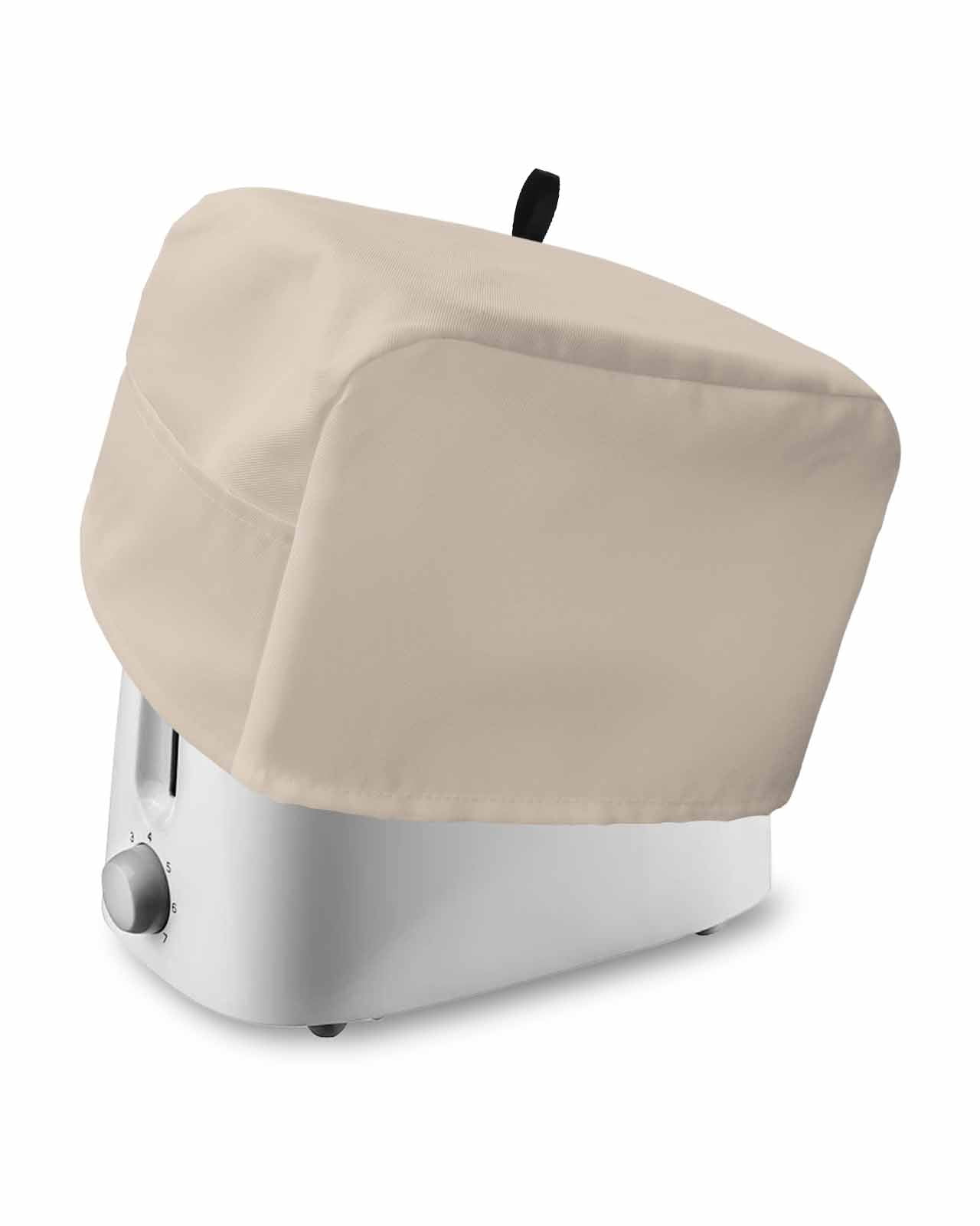Beige Pure Color Toaster Cover 4 Slice, Large Kitchen Appliance Covers ...